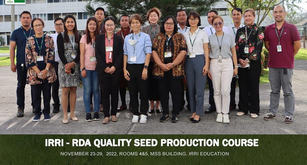 IRRI, RDA hold seed systems training for researchers and extension ...